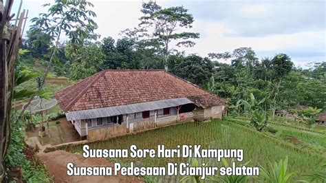 Suasana Sore Hari Di Kampung Suasana Pedesaan Di Cianjur Selatan YouTube
