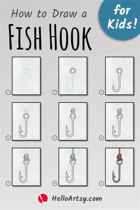 How To Draw A Fish Hook Artofit