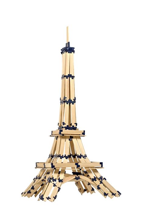 Eiffel Tower Built With Tomtect Blocks Kapla Jeux Musique
