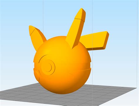 3d File Pikachu Pokeball・3d Printer Model To Download・cults
