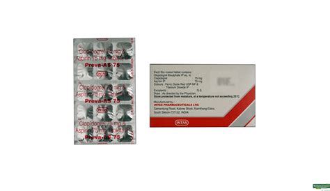Buy Preva As 75mg 15 Tablets Online At Best Price Wellness Forever