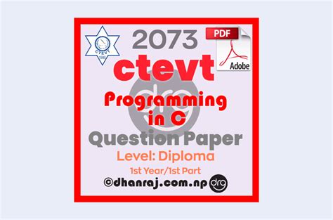 programming in c question paper 2073 ctevt diploma 1st year 1st
