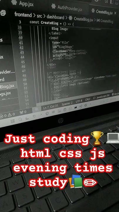 Just Coding🏆💻 Html Css Js🏆💥evening Shorts Tranding Webdevelop