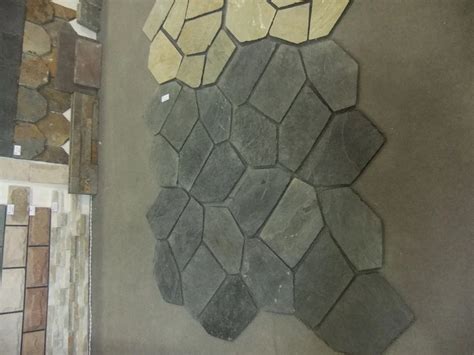 Outdoor Rusty Random Slate Flagstone Pattern With Mesh Backing Buy
