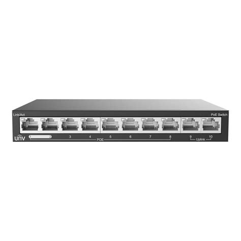 Uniview 10 Port Poe Unmanaged Ethernet Switch Nsw2020 10t Poe In