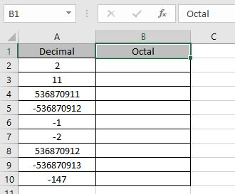 C Mo Utilizar La Funci N Dec Oct En Excel Lista De F Rmulas Y