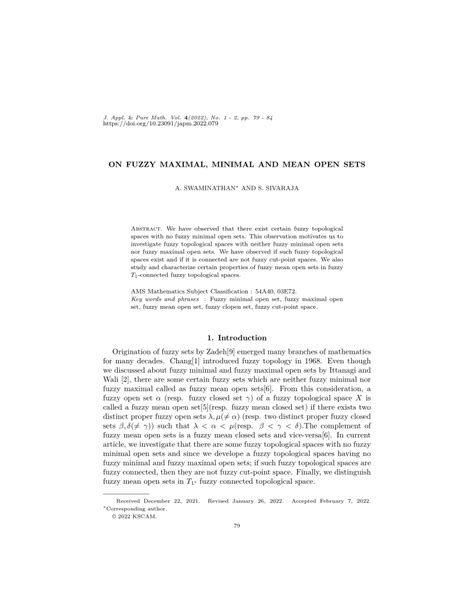 pdf on fuzzy maximal minimal and mean open sets