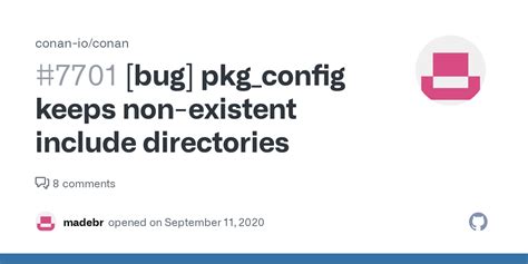 Bug Pkg Config Keeps Non Existent Include Directories Issue 7701