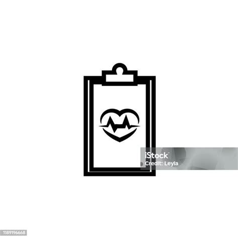 心電圖心臟診斷報告載體圖示在白色向量圖形及更多健保和醫療圖片 健保和醫療 剪裁圖 剪貼板 Istock