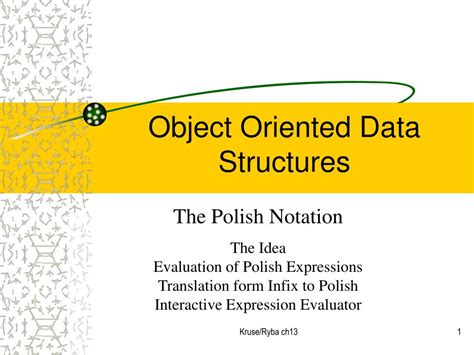 PPT Object Oriented Data Structures PowerPoint Presentation Free Download ID