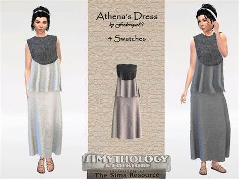 The Sims Resource Simythology Athena S Dress