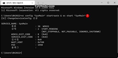 Windows PowerShell과 명령 프롬프트에서 SysMain Superfetch 비활성화