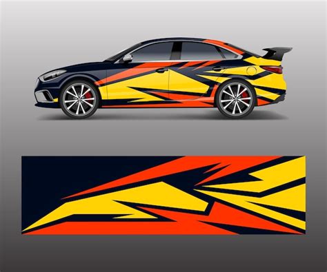 스포츠카 레이싱 랩 디자인 벡터 디자인 스포츠카 랩 디자인을 위한 추상 레이싱 그래픽 벡터 프리미엄 벡터