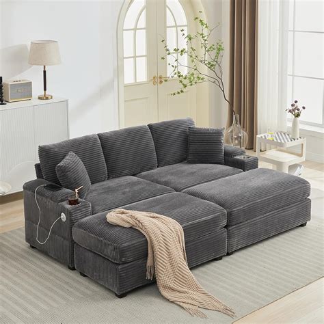 Atosela 8661 Oversized Double Chaise Lounge With