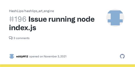 issue running node index js · issue 196 · hashlips hashlips art engine