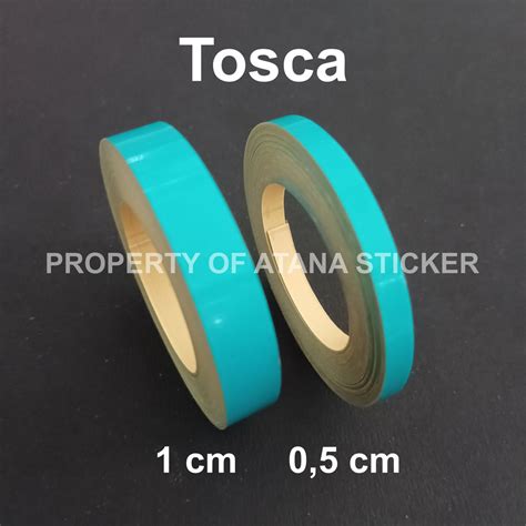 Jual Stiker List Velg Body Sepeda Motor Matic Mobil Tosca Turquoise Turkish Lis Pelek Wrap