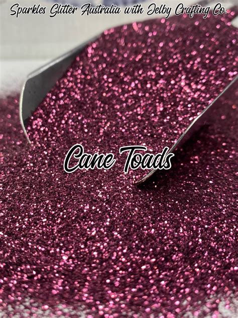 Cane Toads Custom Mixed Dark Red Fine Cut Glitter Jelby Crafting Co