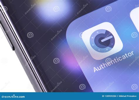 Google Authenticator App Icon On The Screen Smartphone Google I Editorial Stock Image Image