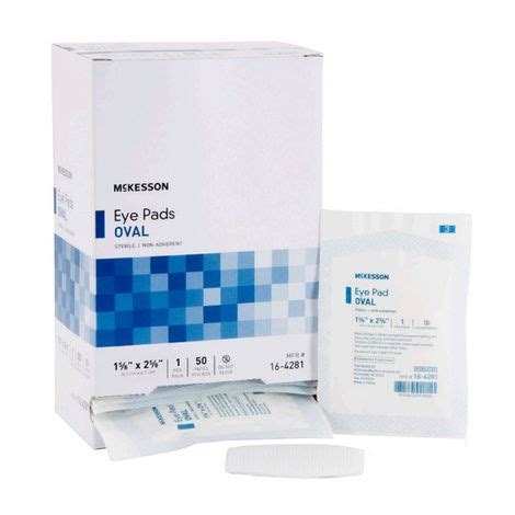 Buy Mckesson Sterile Oval Eye Pads W Cotton Material