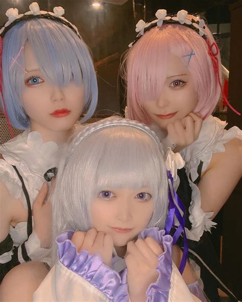 今日のコスプレはリゼロ併せです【久留米・飲み放題】 ブログ 久留米のガールズバーならアニソンバーaxia