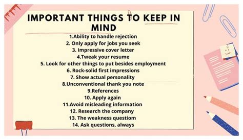 Important Pointers To Remember Ppt