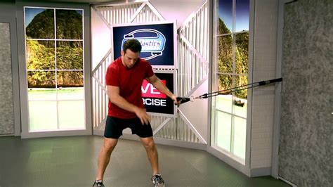 HOW TO DO Standing Abs Twist With Resistance Bands YouTube