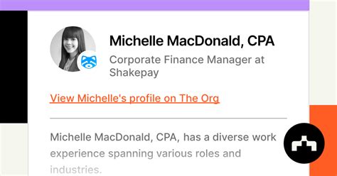 Michelle Macdonald Cpa Corporate Finance Manager At Shakepay The Org