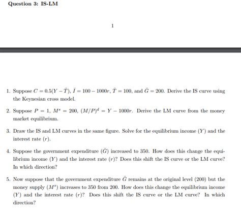 Solved Question 3 Is Lmm 1 Suppose C 05y T I 100