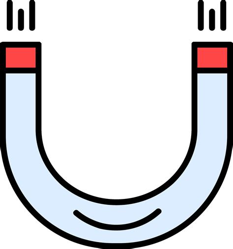 Magnet Line Filled Icon Vector Art At Vecteezy