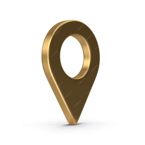 Premium Photo 3d Map Pointer Location Map Icon Gold Texture Gold Location Pin Or Navigation