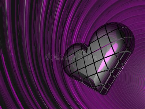 Cuore Lilla Di Amore 3d Illustrazione Di Stock Illustrazione Di Fiamma