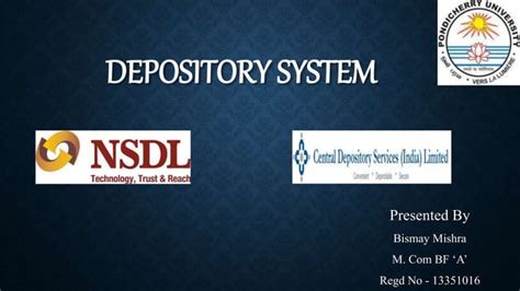 Depository System Ppt