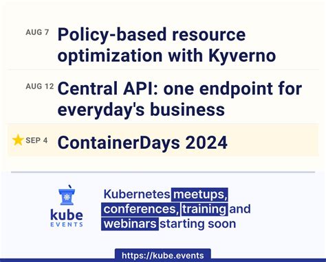 Kube Events On Linkedin 📅 Kubernetes Events Starting In The Next 24 Hours Policy Based Resource