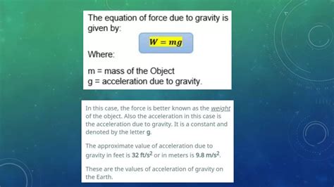 Acceleration Due To Gravity Ppt