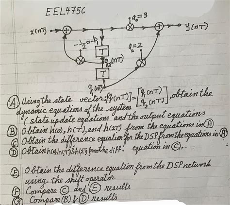 E Obtain The Difference Equation From The Dsp
