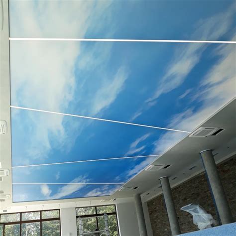 Backlit Ceiling With Light Lines — Saros Design