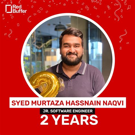 red buffer on linkedin today we are wishing our software engineer syed