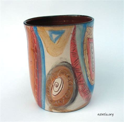 Керамични чаши глинени уникатни изделия Естетия Арт керамика художествени керамични изделия