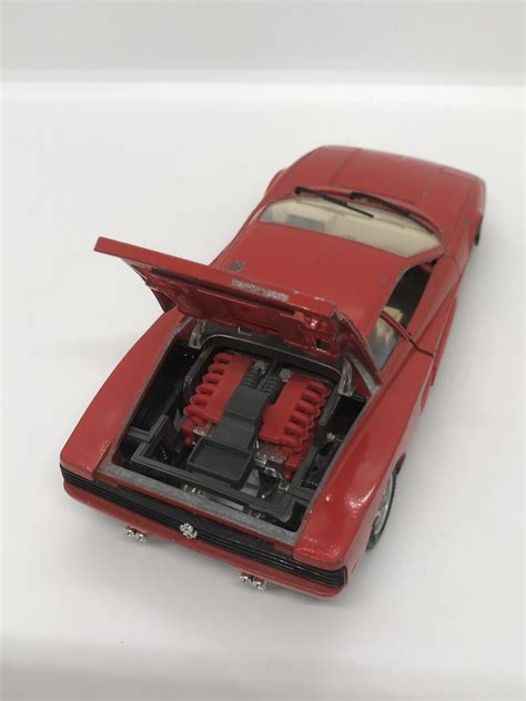 Burago Red Ferrari Testarossa Scale Made In Italy Vintage Keepsakes