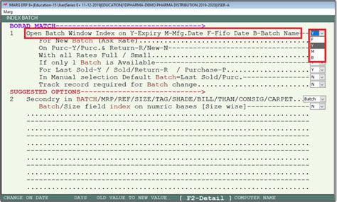 How To Index Batch On The Basis Of Expiry While Billing In Marg Software