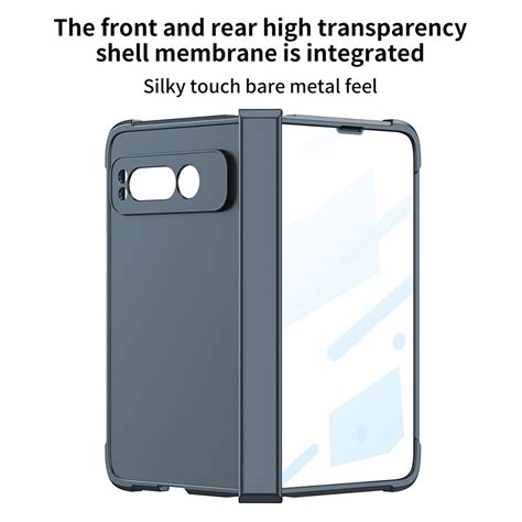 For Google Pixel Fold GKK Skin Feel Airbag Hinge Shockproof Phone Case Silver Alexnld Com