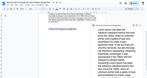 How To Insert A Google Doc Into Another Google Doc