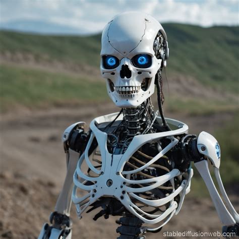 Cyberpunk Terminator Robot Stable Diffusion Online