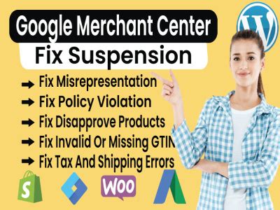 Fix Google Merchant Center Suspension GTIN Codes Misrepresentation