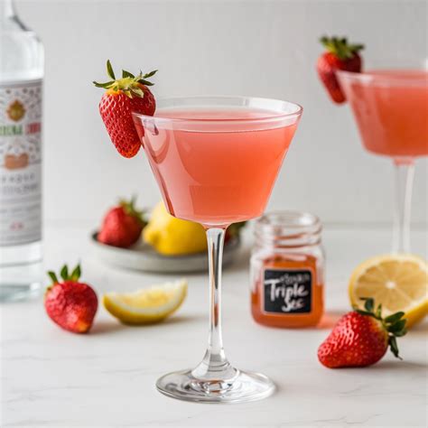 Strawberry Kiss Martini Cocktail Recipe A Sweet Twist On Classic