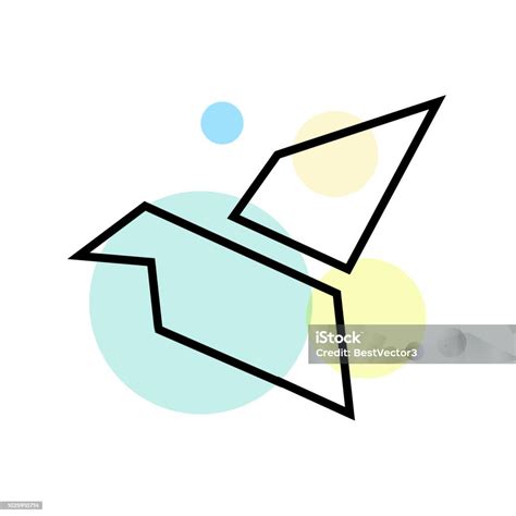종이 접기 아이콘 벡터 기호와 기호 흰색 배경 종이 접기 로고 개념에 고립 0명에 대한 스톡 벡터 아트 및 기타 이미지 0명