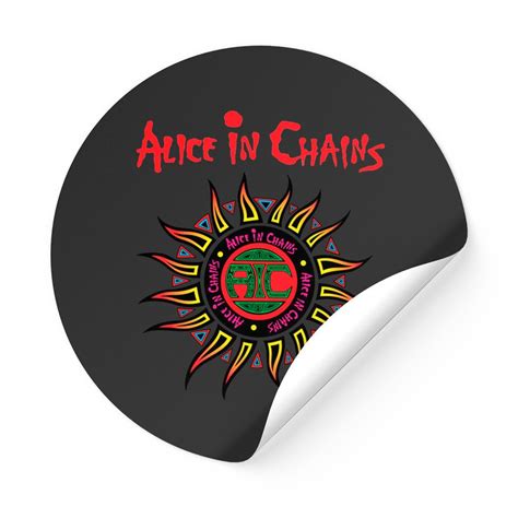 Alice In Chains Alice In Chains Sticker Sold By Bonnie Logjam Sku