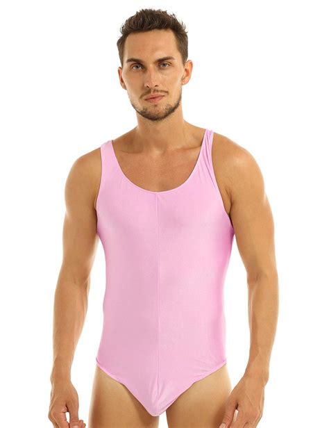 Buy Mens One Piece Suspenders Wrestling Singlet High Cut Thong Leotard Bodysuit Underwear Online