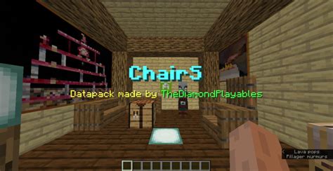 Chairs Datapack Sit On Minecraft Chairs 1 13 1 14 Minecraft Data Pack