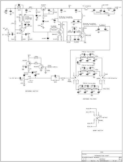 Four Band Cw Transceiver With Direct Conversion Receiver With Sideband